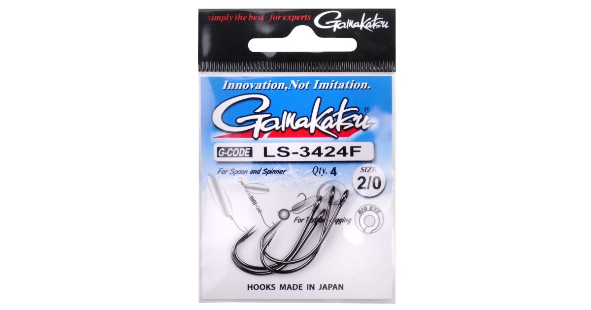 Gamakatsu Háčiky LS-3424F New Label Hooks Black