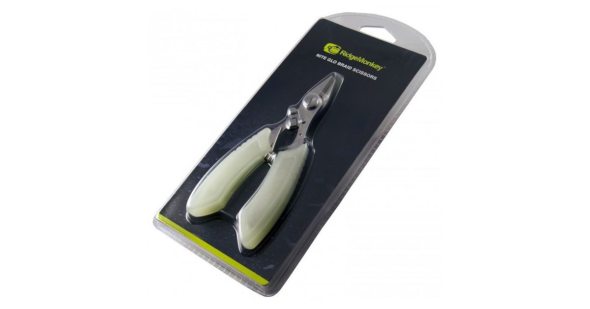 RidgeMonkey Svietiace Nožnice Nite Glow Scissors