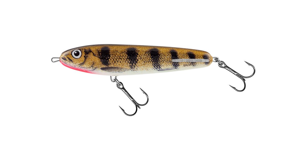 Salmo Wobler Sweeper Sinking Emerald Perch 14 cm